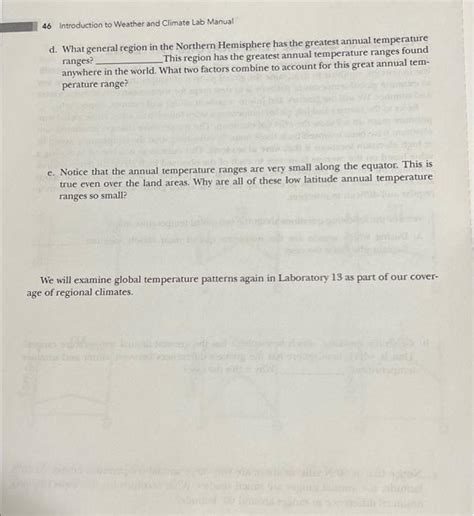 Solved Exercise 3 Global Temperature Patterns The Solved Exercise 3 Global Temperature Patterns The