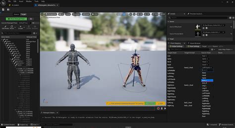 animation retargeting in ue from mixamo to metahuman icvr