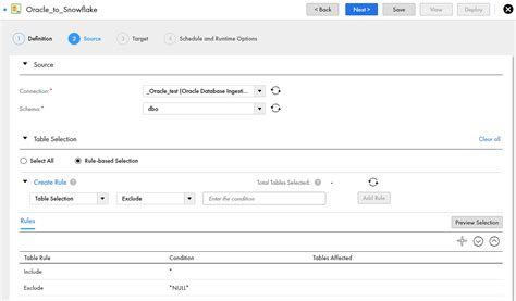 Step Configuring The Oracle Source