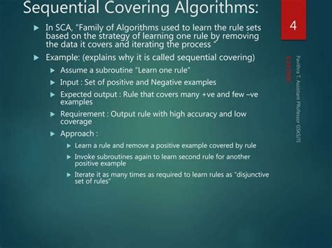 learning sets of rules sequential learning algorithm foil ppt