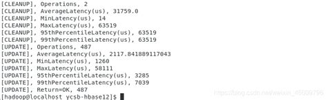 ycsb测试hbase性能 yscb csdn博客