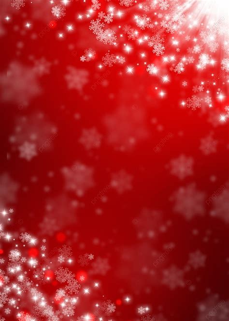 크리스마스 빨간색 테마 눈송이 조명 효과 배경 크리스마스 배경 눈송이 배경 일러스트 및 사진 무료 다운로드 Pngtree