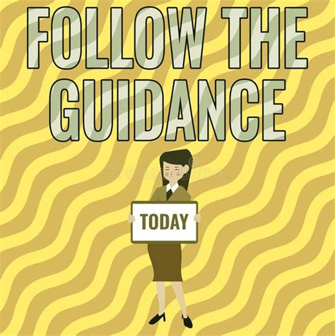 Text Showing Inspiration Follow The Guidance Word For Controlling A