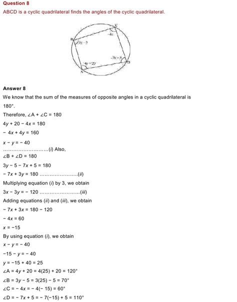 NCERT Solutions For Class Mathematics Chapter Pair Of Linear Equations In Two Variables