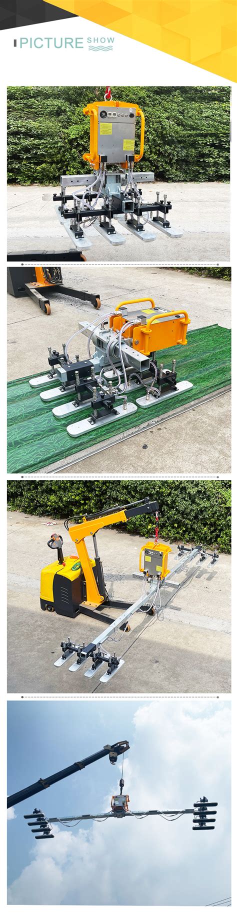 합판 및 샌드위치 패널 용 시트 진공 리프터 300kg 500kg 배터리 전기 리프트 장비 의 고품질 합판 및 샌드위치 패널 용 시트 진공