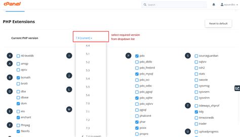 Switch Php Version In Cpanel Watch The Dot Support
