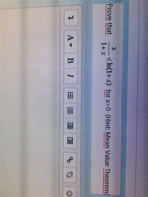 solved prove that x 1 x 0 hint mean