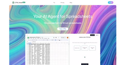 Ctrl Sheet Ai Powered Spreadsheet Automation Aitoolnet