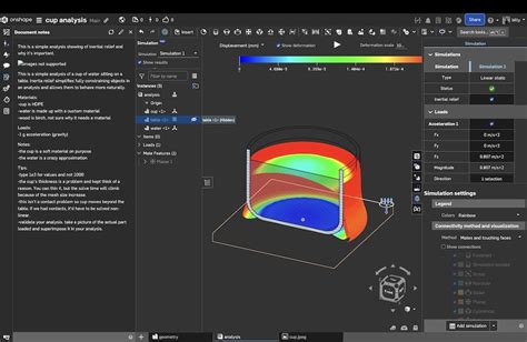 Inertia Relief And Analysis — Onshape
