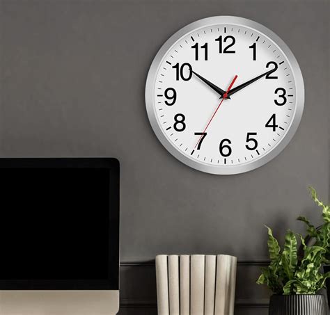 Latitude Run® Modern Battery Operated Wall Clocks Silent Non Ticking Large Analog Clock Wayfair