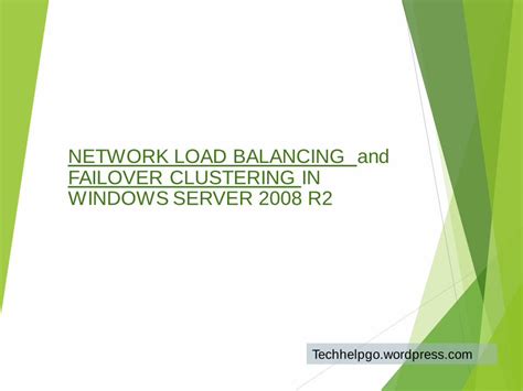 pdf network load balancing and failover clustering · pdf filenetwork