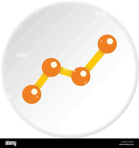 Chart Statistics Line Icon Circle Stock Vector Image And Art Alamy