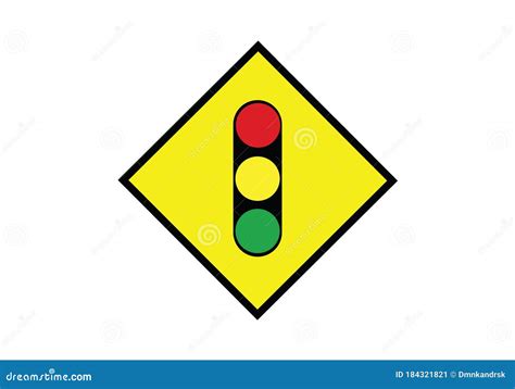 Traffic Light Sign Semaphore Stock Vector Illustration Of Signal