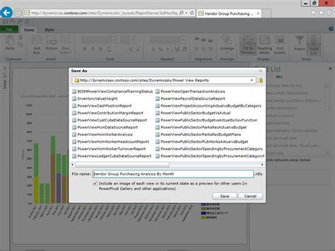 embedding powerview reports into your role centers dynamics ax tip of