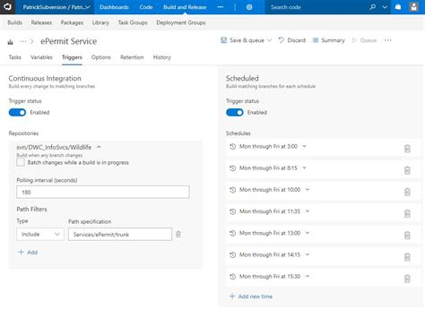 Git Tfs Ci Build Trigger Not Triggering For Svn Repository Stack