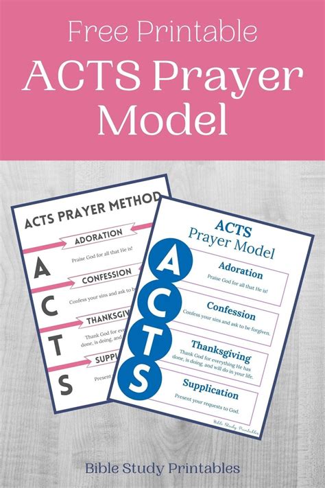 The Acts Prayer Model Is A Simple Way To Help Us Focus Our Prayer Time To Be More Intentional