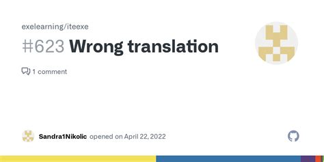 Wrong Translation · Issue 623 · Exelearningiteexe · Github