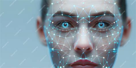 Enhanced Security With Advanced 3d Facial Recognition System Concept Facial Recognition Security