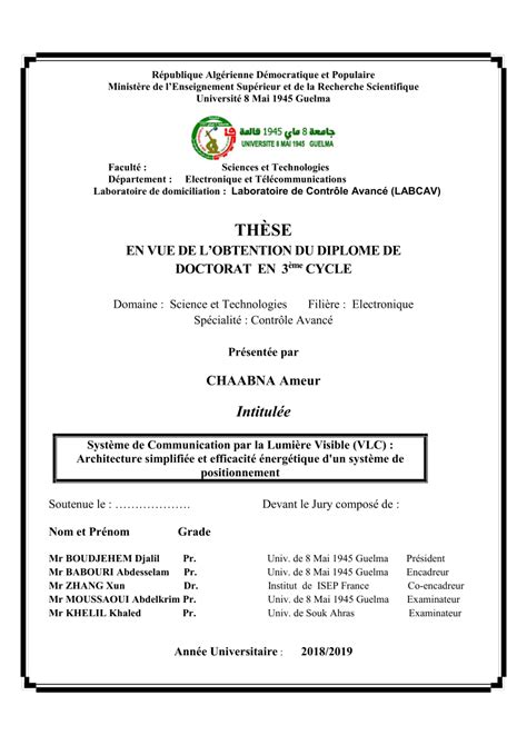 Pdf Visible Light Communication System Simplified Architecture And