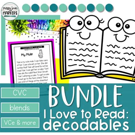 Decodable Text Pdf Bundle By Messy Bun And Markers Tpt