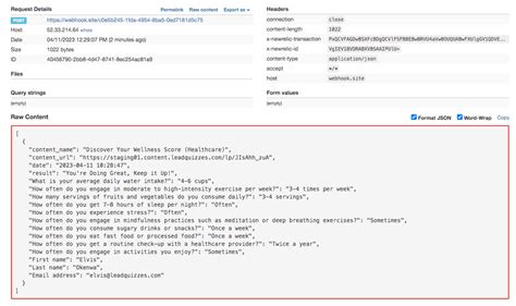 Webhooks Integration LeadQuizzes Knowledge Base
