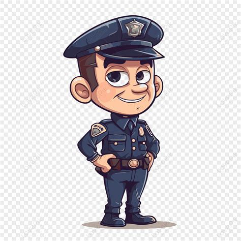 경찰 클립 아트 만화 경찰관 그림 벡터 일러스트 레이 션몸짓군인 Png 일러스트 무료 다운로드 Lovepik
