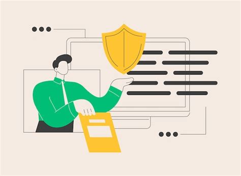 Premium Vector General Data Protection Regulation Abstract Concept