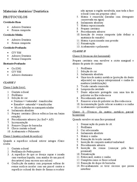 Materiais Dentários Pdf Dentina Esmalte Dentário