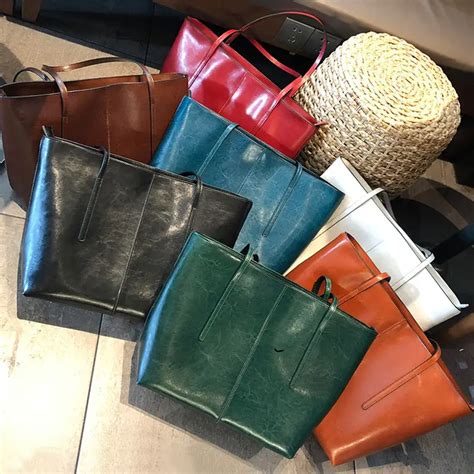 빈티지 단색 끈달린 가방 고급 정품 가죽 핸드백 여성을 위한 패션 어깨에 매는 가방 Temu Republic Of Korea