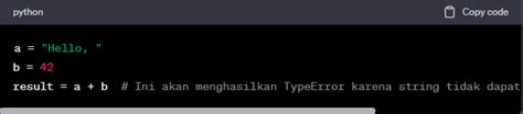 Belajar Jenis Jenis Error Python Dengan ChatGPT