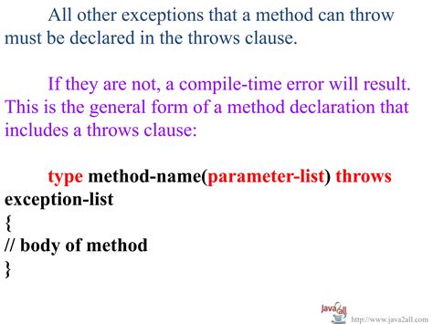 java exception handling pps