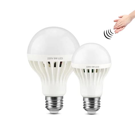 220V LED Night Light Smart Sound Sensor Bulb Voice Light Sensor Control 12W 9W 7W 5W 3W