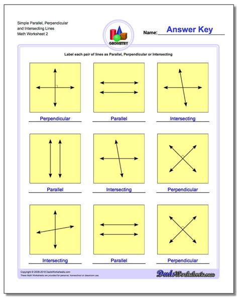 Parallel Perpendicular Intersecting Db Excel
