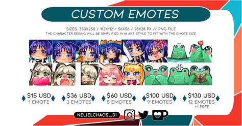 [for Hire]commissions Open For Emotes Chibi Character Art And Ychs R Artistsforhire