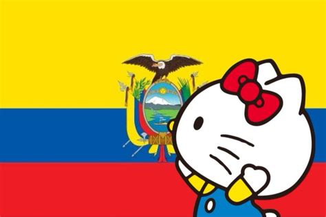 Ecuador Hello Kitty Bandera Kitty Hello Kitty Ecuador Flag