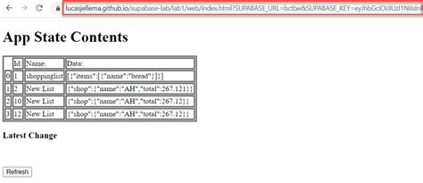 Supabase For Persistence And Server To Client Push In Vanilla Htmljavascript Web Applicationa
