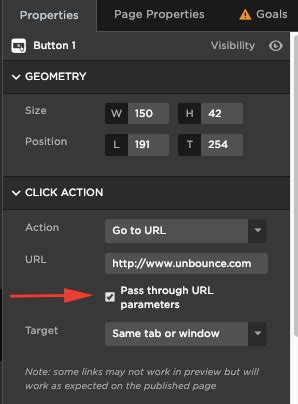Passing Incoming URL Parameters to Outgoing Button Links – Documentation
