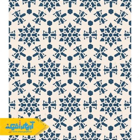 خرید و قیمت دانلود وکتور پترن اسلیمی تم سبز و کرم برای طراحی ترب