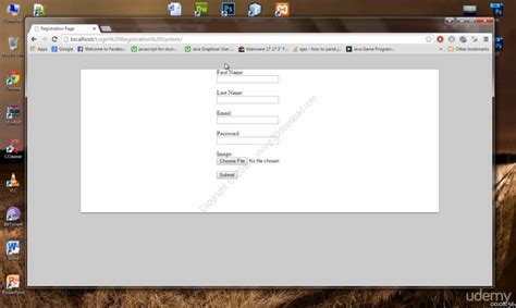 دانلود udemy login and registration system in php and mysql step by step آموز