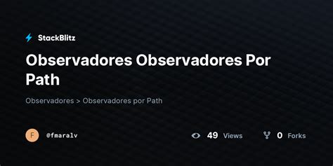 Observadores Observadores Por Path StackBlitz