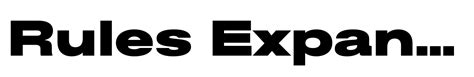 Rules Expanded Black Font Webfont And Desktop Myfonts