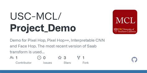 GitHub USC MCL Project Demo Demo For Pixel Hop Pixel Hop Interpretable CNN And Face Hop