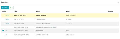 Revisions — Omni Calculator Handbook 200 Documentation