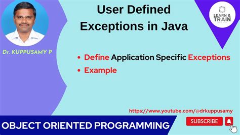 57 User Defined Exceptions In Java Example Youtube