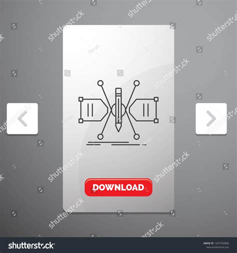 Architect Constructing Grid Sketch Structure Line Stock Vector Royalty