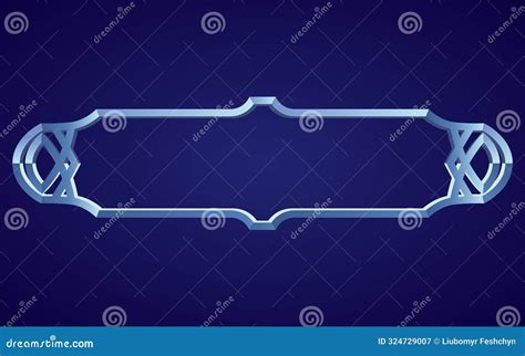 Frame Medieval Game Ui Empty Rectangle Frame In Old Style Interface Element Stock Illustration
