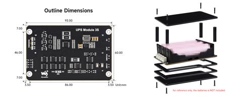 Waveshare Uninterruptible Power Supply Ups Module Supports Charging And Power