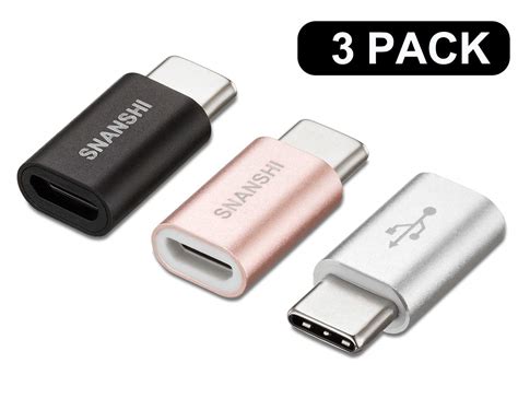 Micro USB To USB C SNANSHI USB C To Micro USB Adapter With kΩ Resistor Type C To Micro USB