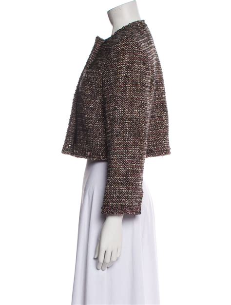 Theory Tweed Pattern Bolero Gem