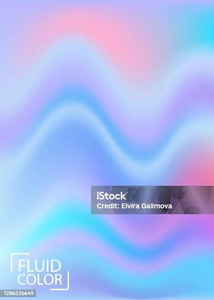 현대 네온 색상과 유체 배경 포스터 브로셔 섬유 패턴 선물 포장 웹 및 데스크톱 벽지에 대한 액체 홀로그램 배경 프리미엄 벡터